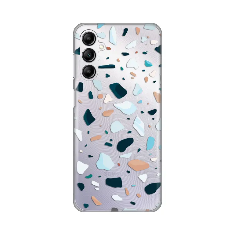 Silikonska maska za Samsung A145R Galaxy A14 4G Terazzo Pattern Print Skin providna