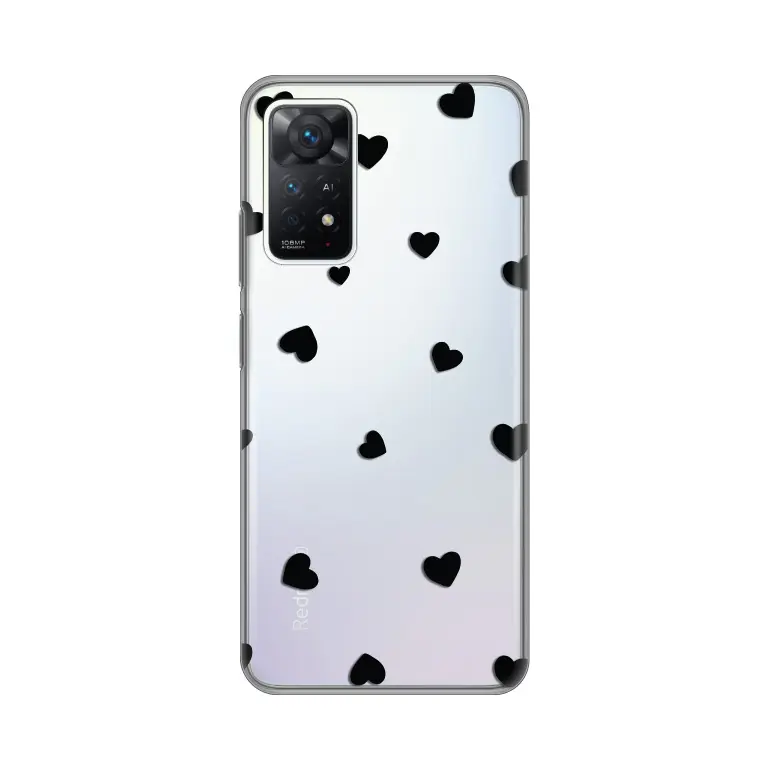 Silikonska maska za Xiaomi Redmi Note 11 Pro 4G/5G/Note 12 Pro 4G Hearts Print Skin providna