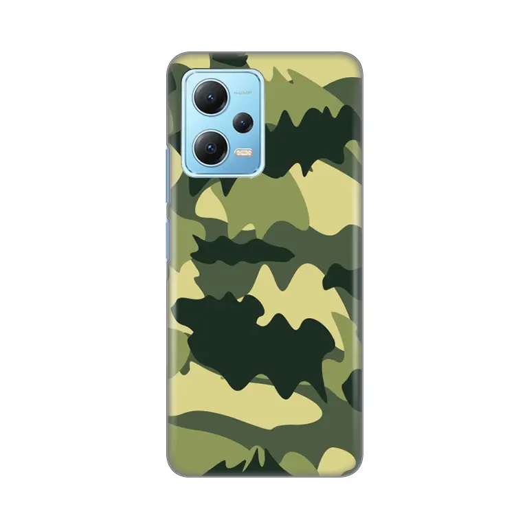 Silikonska maska za Xiaomi Redmi Note 12 5G (EU) Army Print Skin maslina