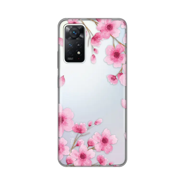 Silikonska maska za Xiaomi Redmi Note 11 Pro 4G/5G/Note 12 Pro 4G Rose flowers Print Skin providna