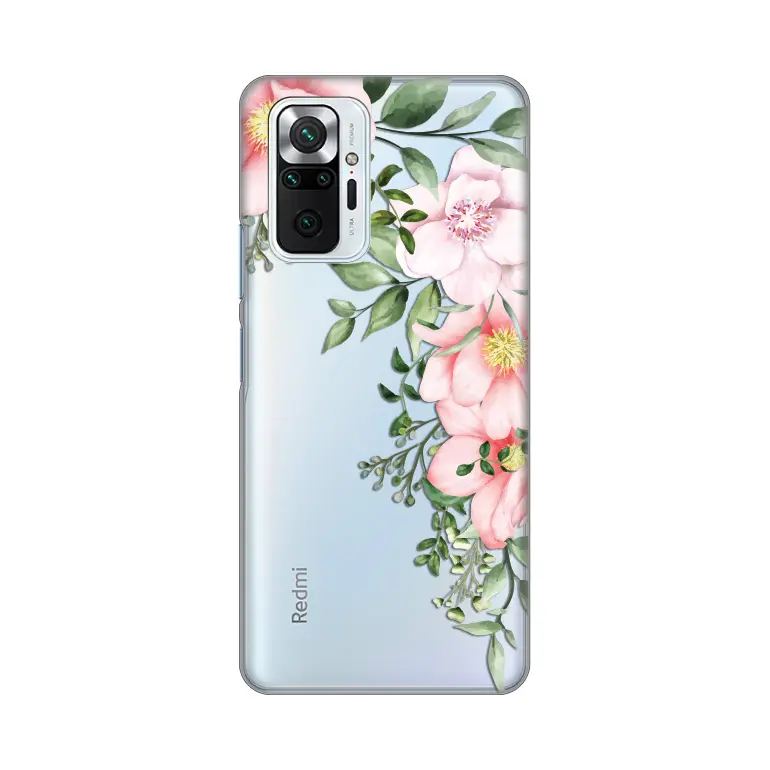 Silikonska maska za Xiaomi Redmi Note 10 Pro/10 Pro Max Gentle Rose Pattern Print Skin providna