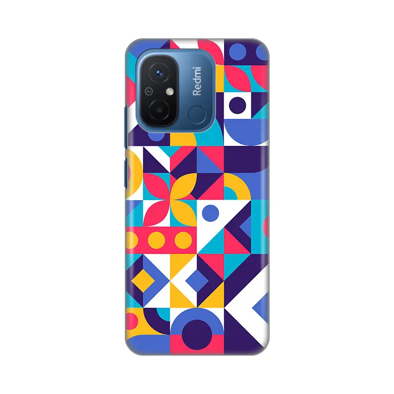 Silikonska maska za Xiaomi Redmi 12C Colorful Mosaic Print Skin šarena