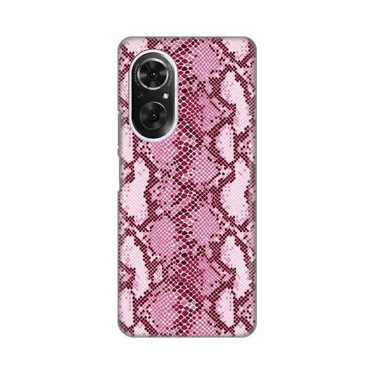 Silikonska maska za Huawei Nova 9 SE/Honor 50 SE Pink Snake Print roze