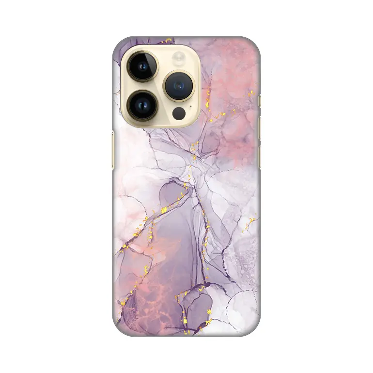Silikonska maska za iPhone 14 Pro 6.1 Pink Marble Print šarena