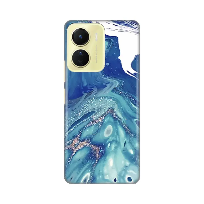 Silikonska maska za Vivo Y16 Blue Marble Print plava