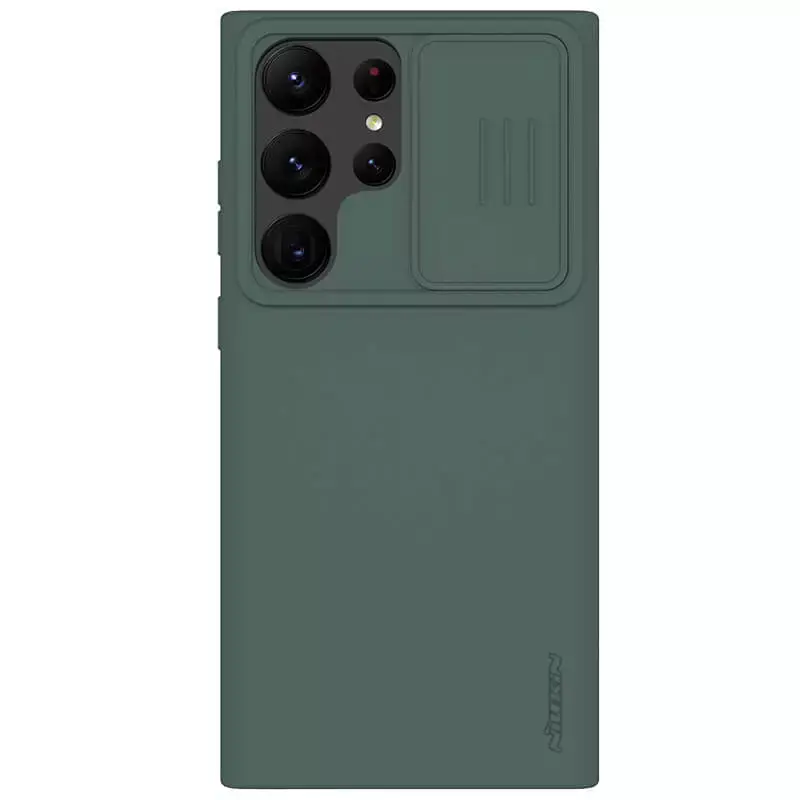 NILLKIN Maska za telefon Samsung Galaxy S23 Ultra CamShield Silky maslinasta
