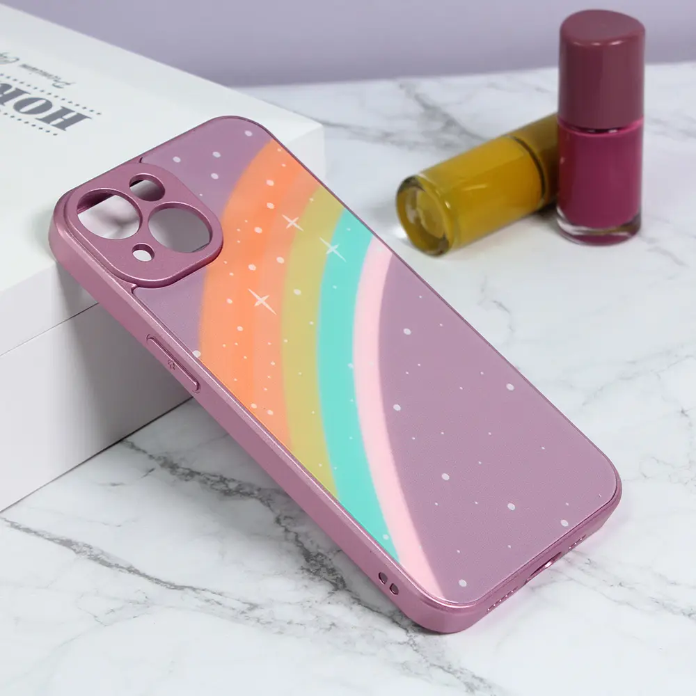 Maska za telefon Color Stars za iPhone 14 6.1 ljubičasta