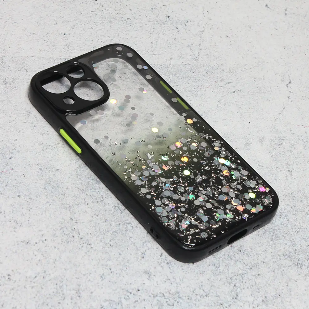 TERACELL Maska Frame Glitter za iPhone 13 Mini 5.4 crna