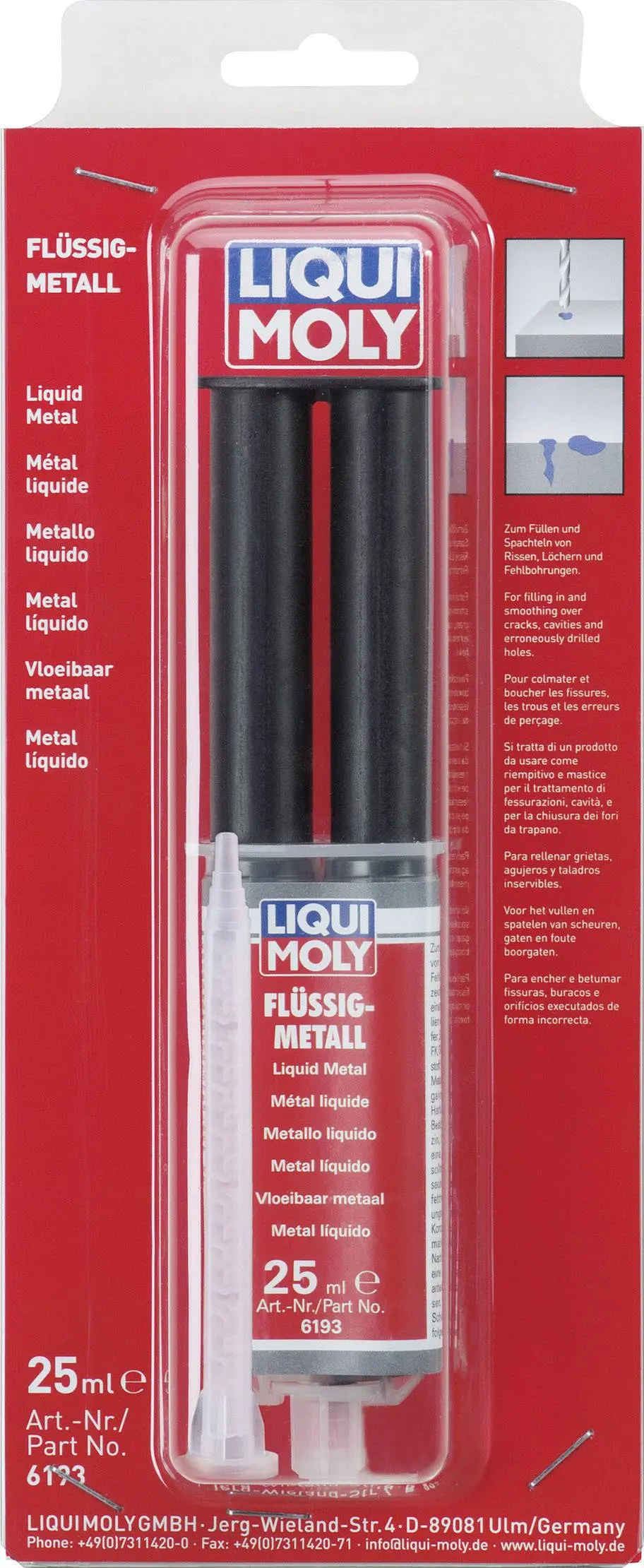LIQUI MOLY Tečni dvokomponentni lepak za metal Liquid Metal 25ml