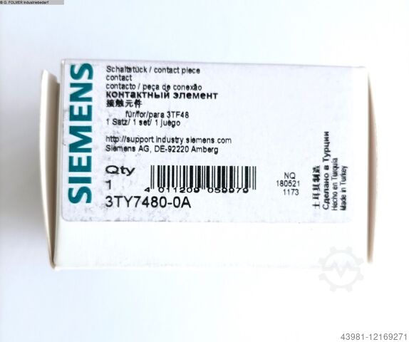 Elektronika / PLC kontrole
SIEMENS 3TY7480