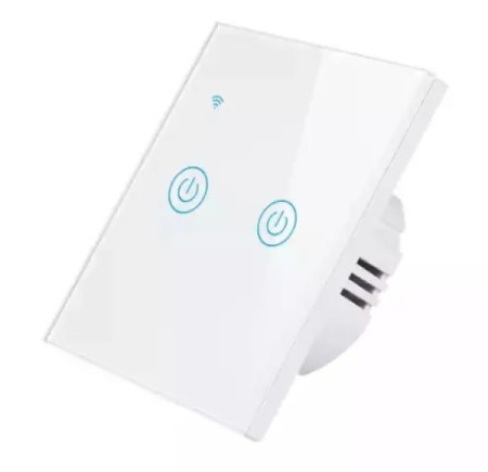 Gembird ZIGBEE-SMART-2 GANG-RSH-SP002-EU 2 gang wireless remote glass touch tuya ZigBee HomeKit