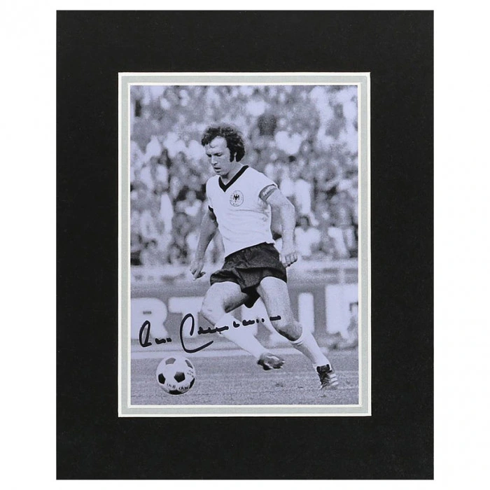 Franz Beckenbauer Signed 10"x8" Photo Display Germany Autograph Memorabilia COA