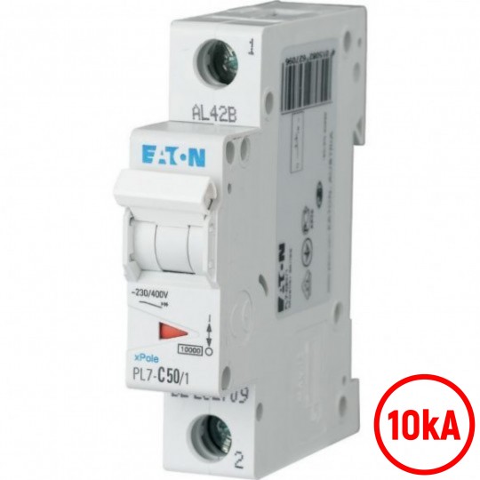 Automatski osigurač 50A B 10kA PL7-B50/1 262691 Eaton