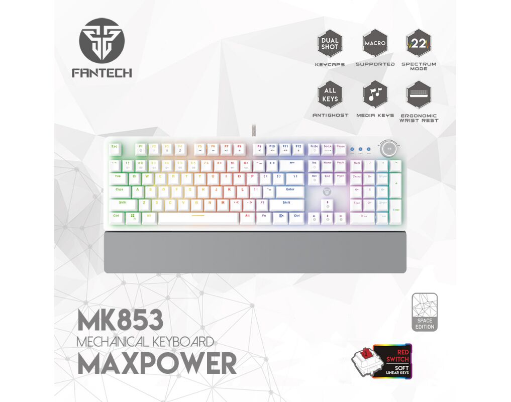 Tastatura Mehanicka Gaming Fantech MK853 RGB Maxpower (red switch) Space Edition