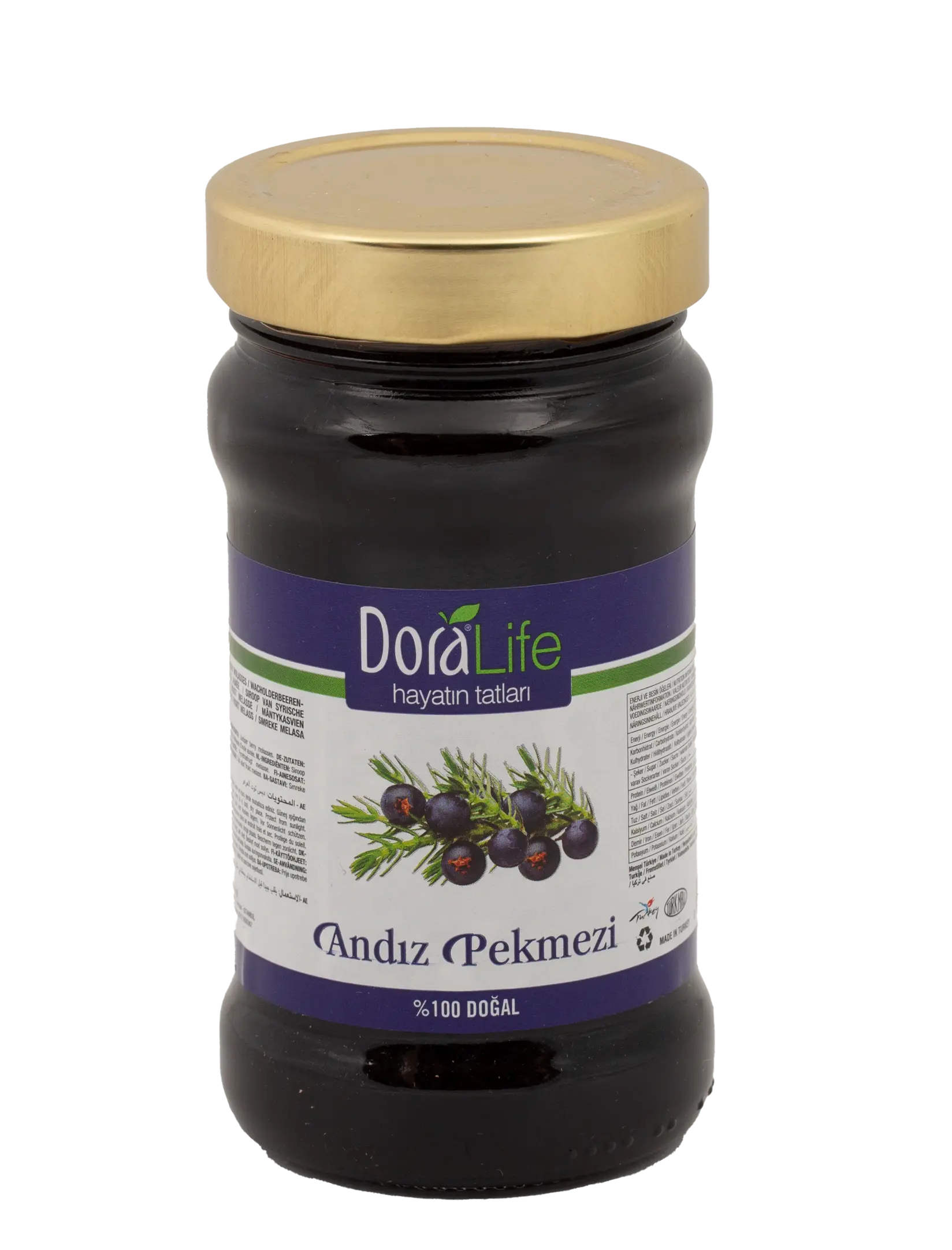 DORALIFE Pasterizovani ukuvani plod crnog duda 380g