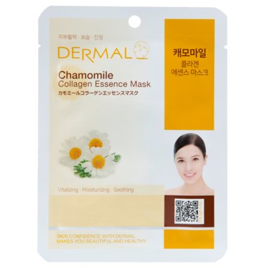 Sheet maska za lice DERMAL Collagen Essence kamilica 23g