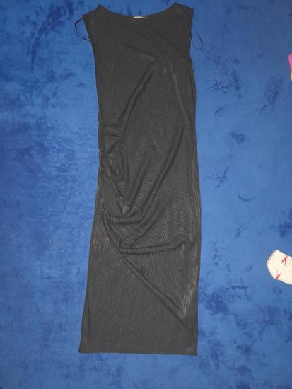 Zara crna uz telo metalizirana haljina NOVO!!!