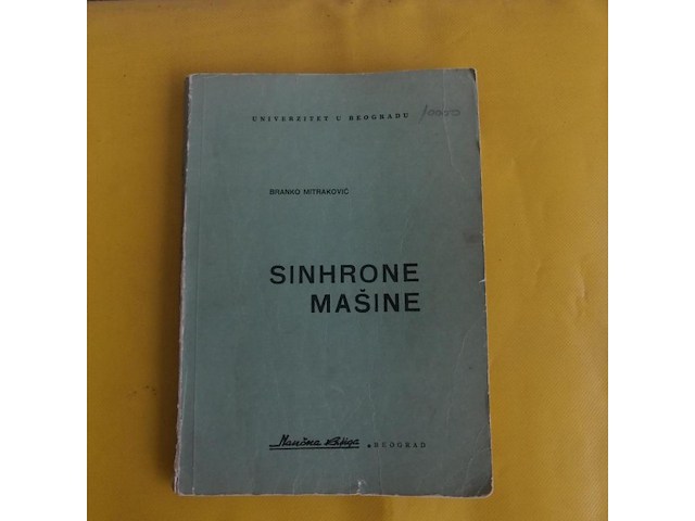 Sinhrone Mašine - Branko Mitraković
