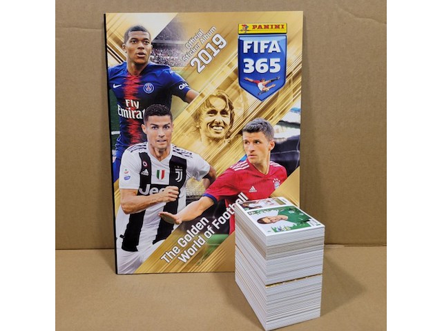 fifa 365 2019 panini kompletan set i album glanc