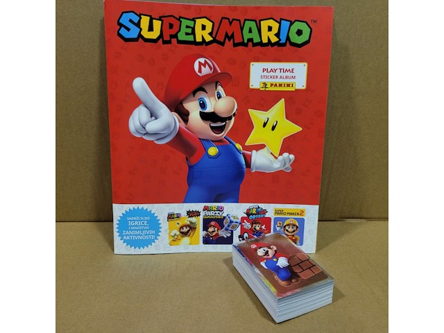 super Mario panini set i album glanc