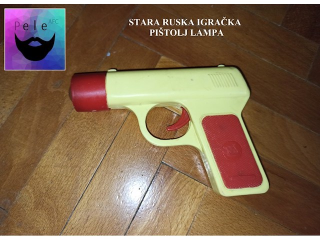 Stara ruska igracka - Svemirski pistolj lampa