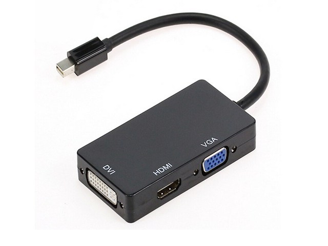 Mini DisplayPort na HDMI + VGA + DVI-I!