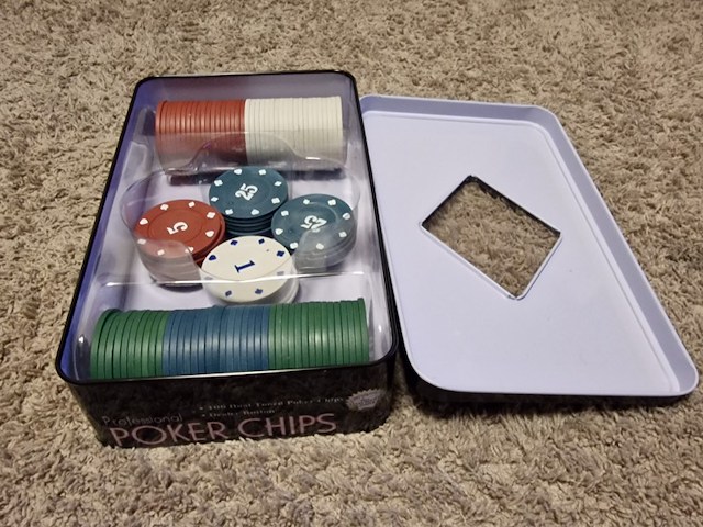 Čipovi za poker kutija od 100 komada