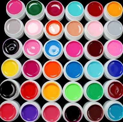 36 kom color gelova u razlicitim bojama