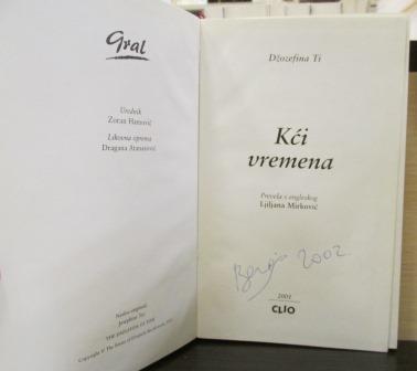 KĆI VREMENA – DŽOZEFINA TI