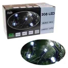 LED Lampica, bele 208kom 8 funkcija