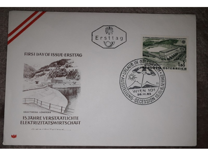 Austrija 1962 FDC