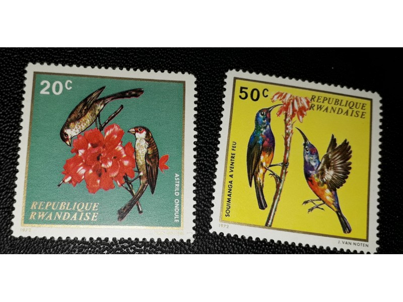 Ruanda 1972 ptice MNH