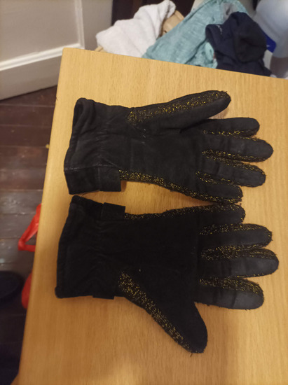 Ženske crne rukavice