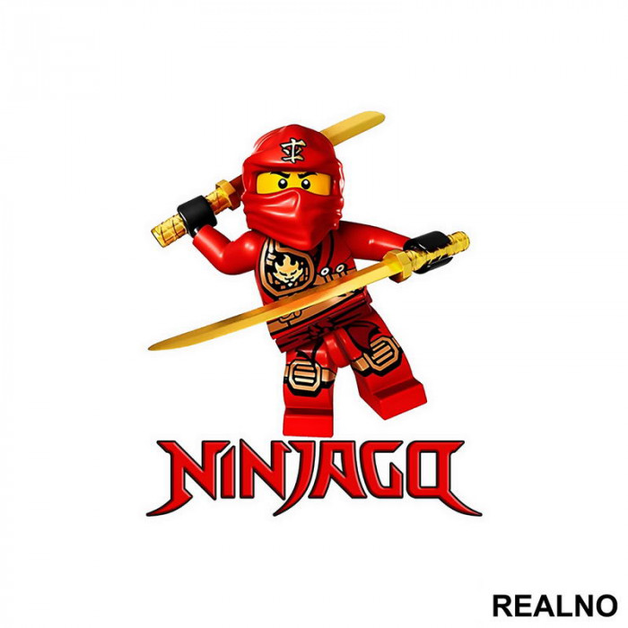 KAI - RED NINJA - NINJAGO - CRTANI FILMOVI - NALEPNICA