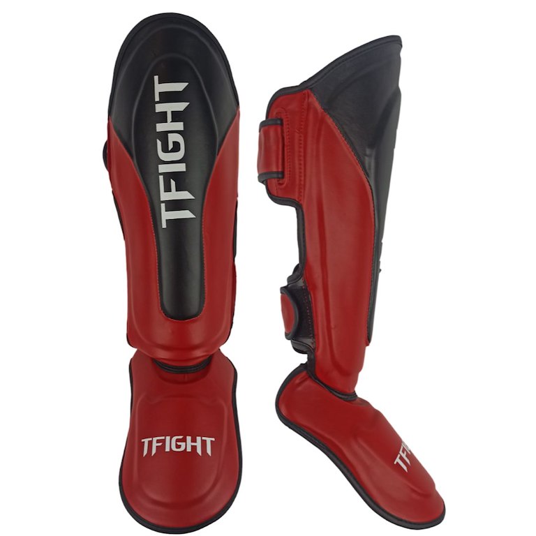 TFIGHT TFS SHIN GUARDS BLACK/RED – ŠTITNICI ZA PODKOLENICE