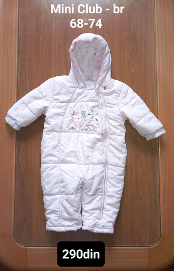 Mini Club skafander za bebe roze br. 68-74