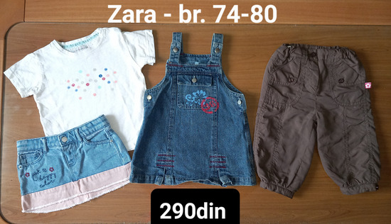 Zara suknja majica za bebe br. 74-80