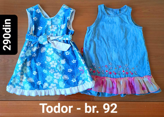 Todor haljine plava teksas za devojčice br. 92