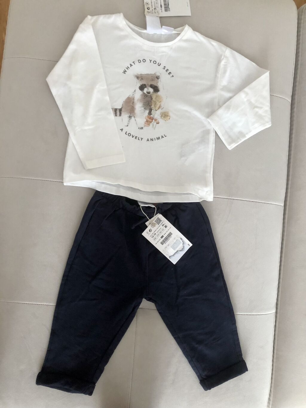 Zara, Komplet: Majica, Pantalone, 86