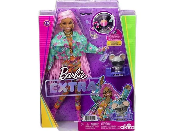 Barbie Lutka Extra Pink Braids GXF09