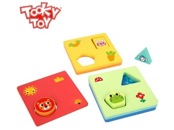 Tooky Toy Logička igra Složi oblike