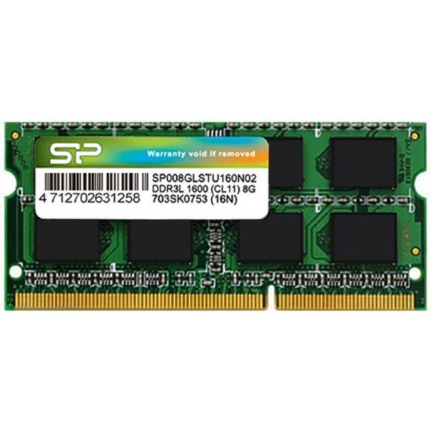 SILICON POWER DDR3L 8GB SO-DIMM1600MHz SP008GLSTU160N02