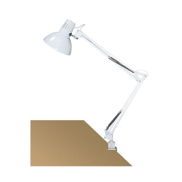 RABALUX Stona lampa Arno bela, E27 60W