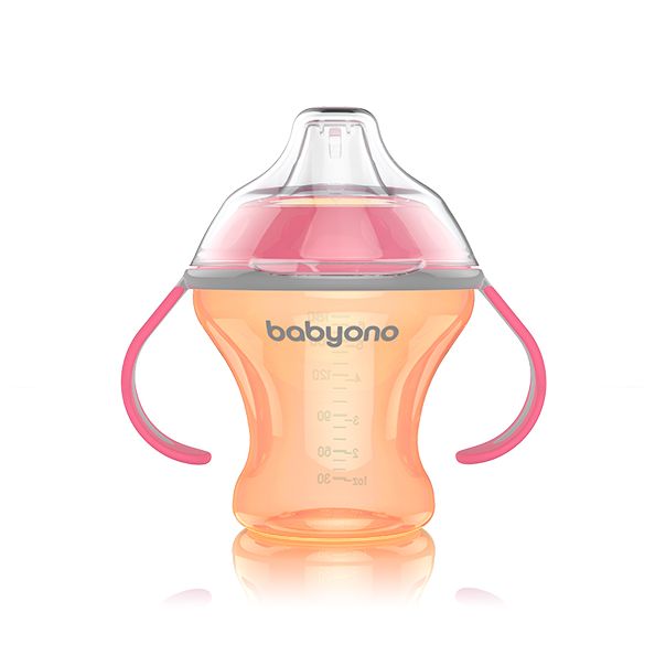 BABYONO Šolja no-spill sa mekim piskom 180 ML