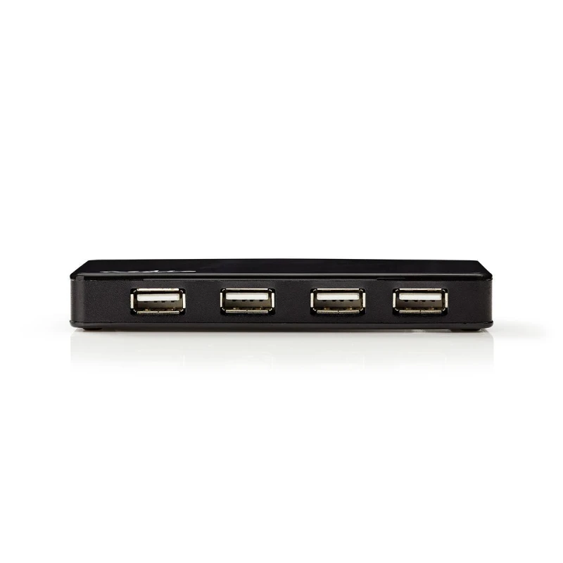 Nedis (UHUBU2730BK) USB hub 7-portni 2.0 beli+AD/DC adapter