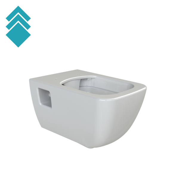 Aqua (rimless) sa ispiračem- konzolna WC Šolja bez WC Daske u beloj boji