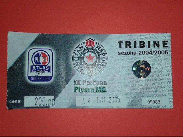 KK PARTIZAN, SEZONA 2004/2005 - ULAZNICA