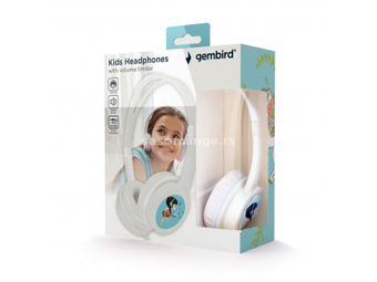 Gembird (MHP-JR-W) dečije slušalice sa limiterom jacine zvuka bele