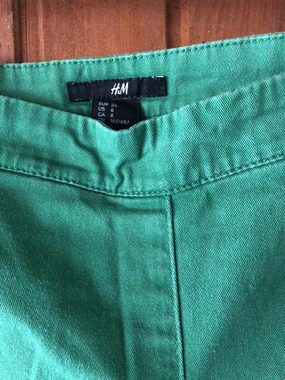 H&M zelene pamucne pantalone S/36