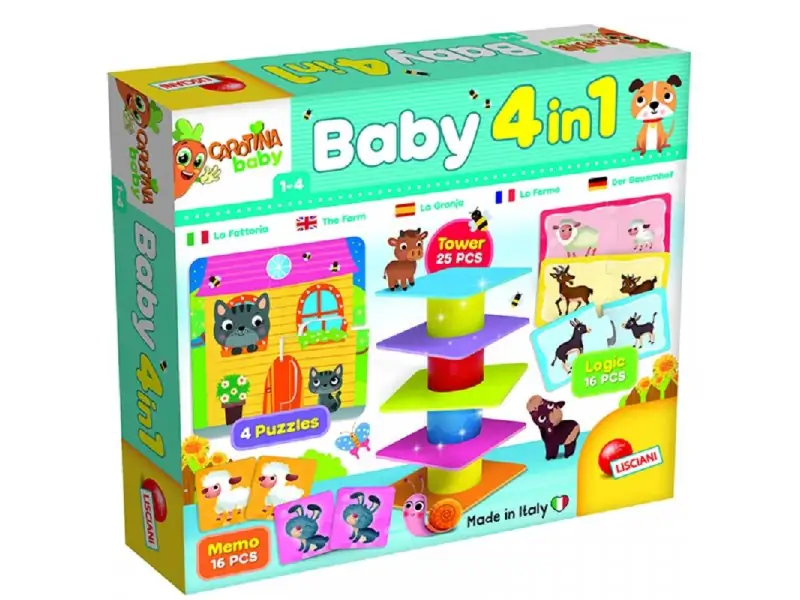 LISCIANI EDUKATIVNA IGRA CAROTINA 4U1 FARMA 43816